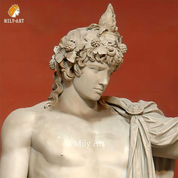 Hand Carved Life Size Classic Greek God Sculpture Marble Antinous ...
