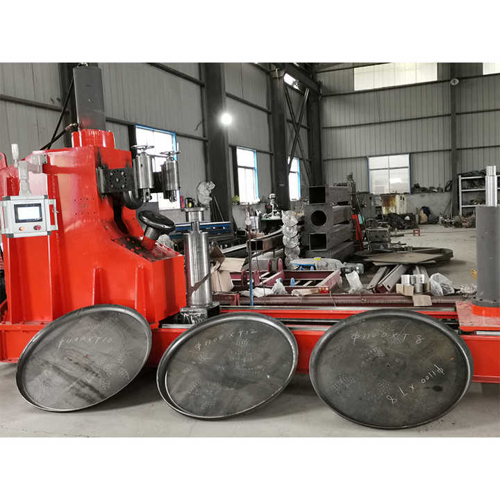 Dish End Knuckling Flanging Machine PLC Control - High Efficiency