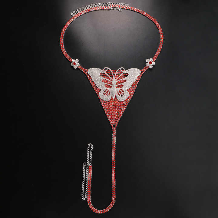 Custom Rhinestone Body Chain - Trendy Nightclub Jewelry