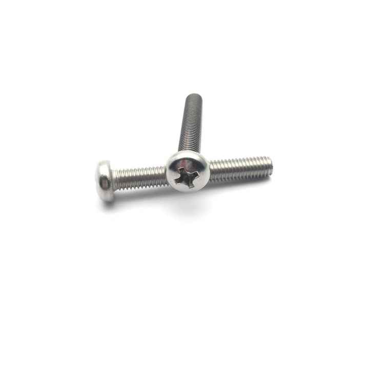 DIN ISO JIS GB ANSI Standards SUS304 Cross Pan Head Screw