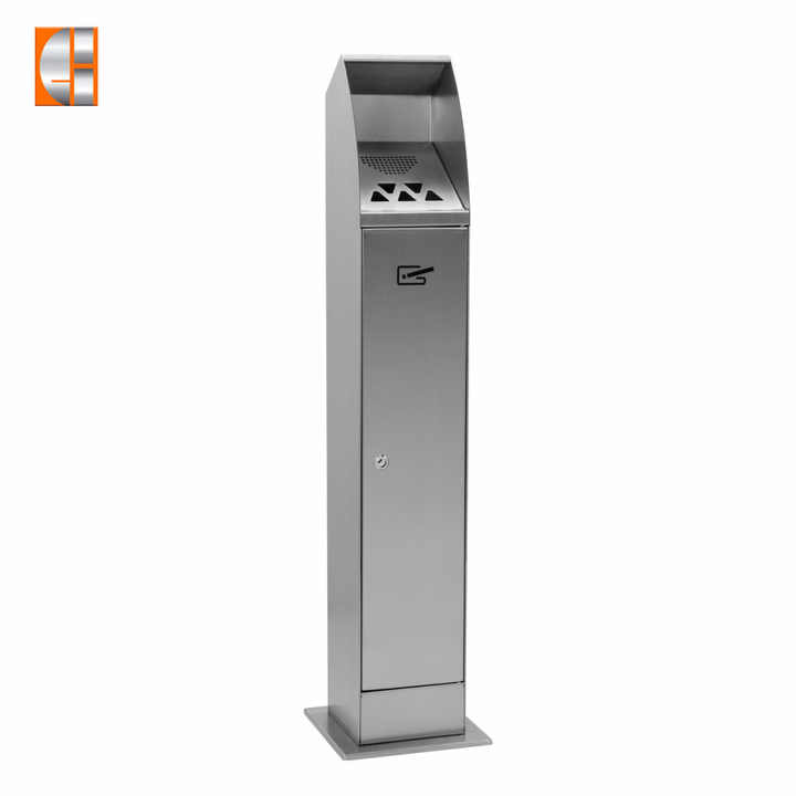 Stainless Steel Cigarette Butt Receptacle Free Stand Outdoor Cigarette ...