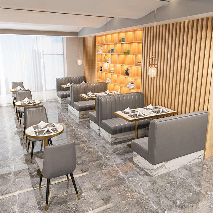 Custom modern coffee shop furniture booth sofa restaurant booth sofa ...