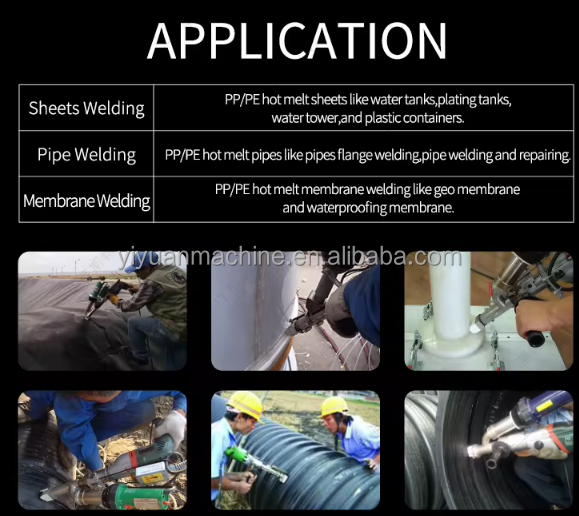 Powerful Handheld HDPE Plastic Sheet Extrusion Machine Welding Gun ...