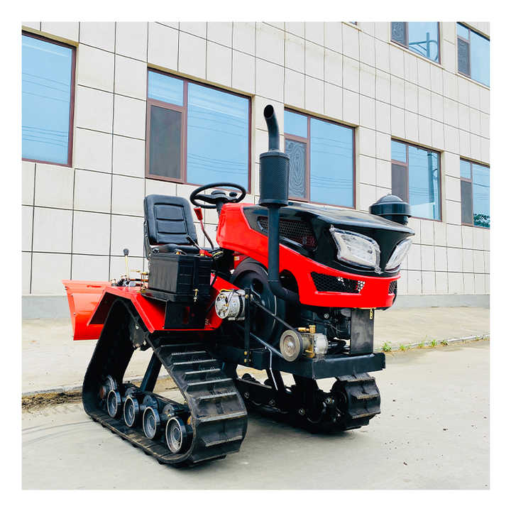 35Hp Crawler Tractor Farm Orchards Rice Fields/Mini Crawler Tractor with Rotary Tiller Plow ...