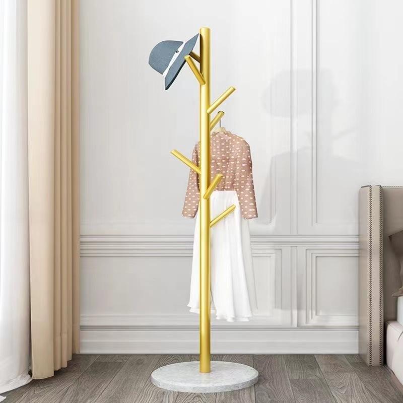 Modern Metal Floor Standing Coat Rack for Living Room Bedroom Clothes ...