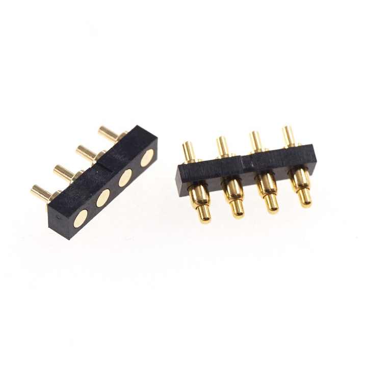 SIP Spring Loaded Header Connector 2.54 mm Pitch Through Hole Straight ...