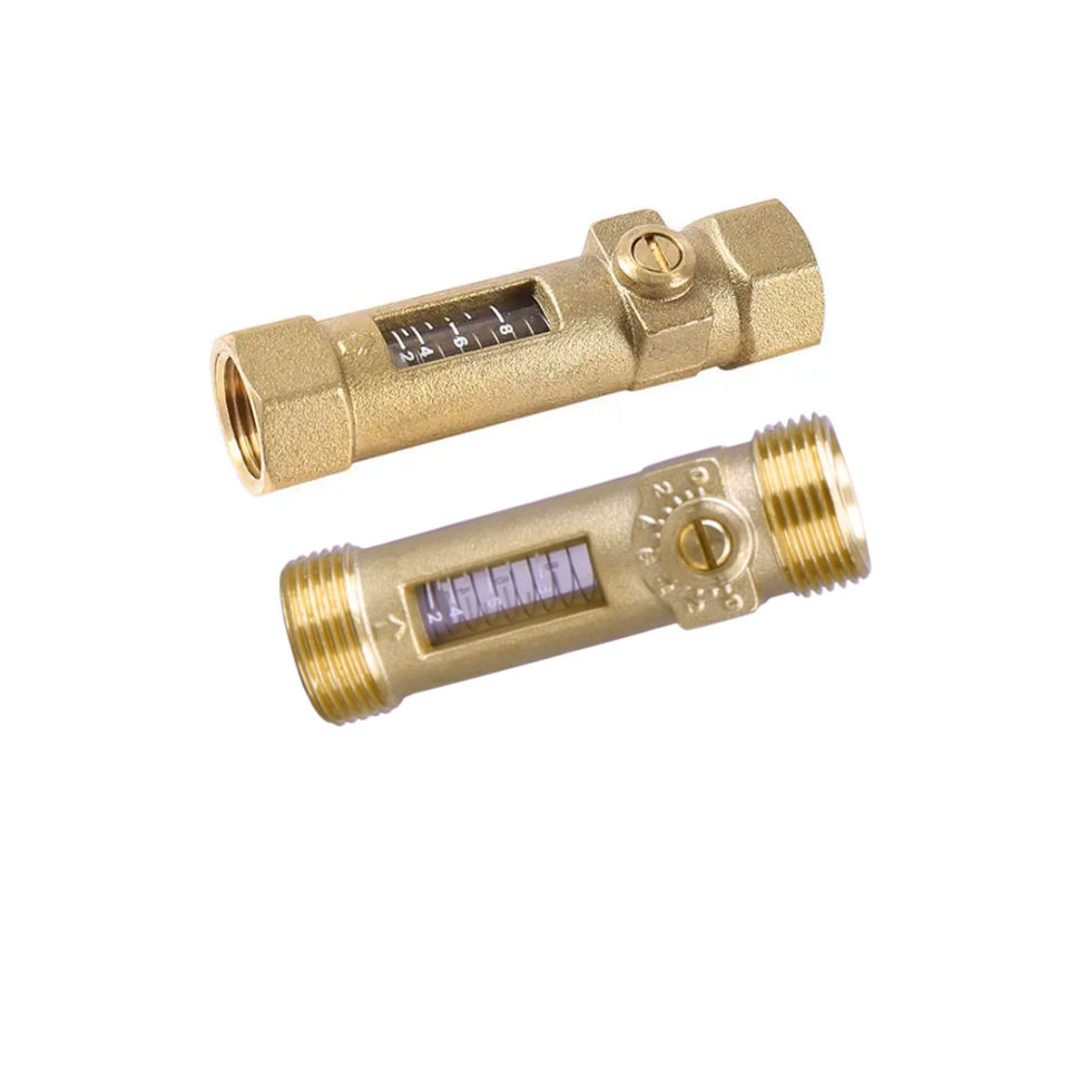 TMOK G3/4" Rp1/2" Male Inline Visual Flow Meter - Balance & Measure