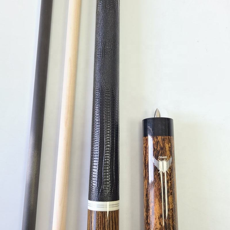 Golden Ebony Wood Cueangel 58inch+13mm Tip Size Cue Sticks