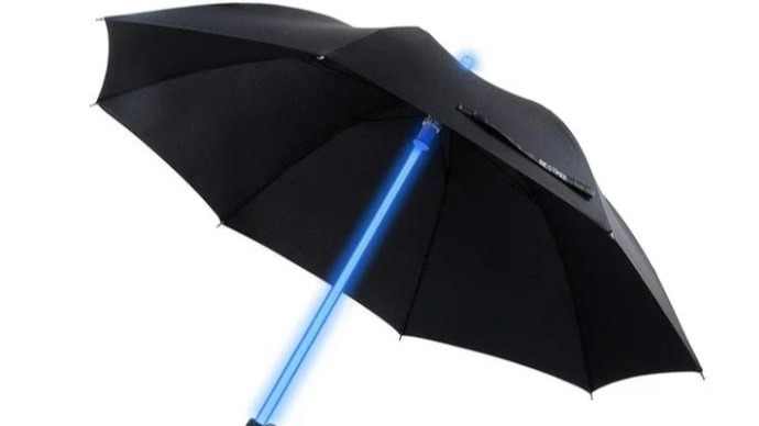 LED Lightsaber Umbrella - Laser Lighted Golf Umbrellas with 7 Color ...