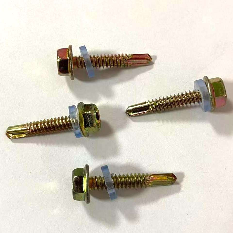 SDS Tex Screw Hex Head Screw Self Drillinng Screw Hardware Yellow Zinc ...