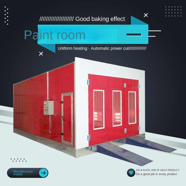 Industrial Car Paint Booth Equipment Dust-Free Full Set LED Lighting ...