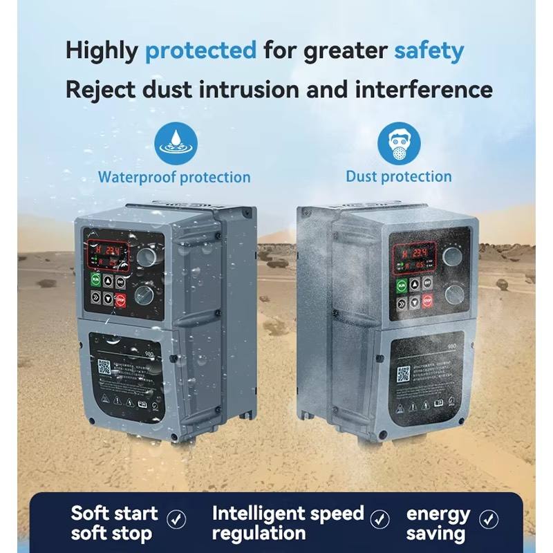 Low Price Waterproof 380V VFD 4kw 5hp Water Pump Inverter Three Phase ...