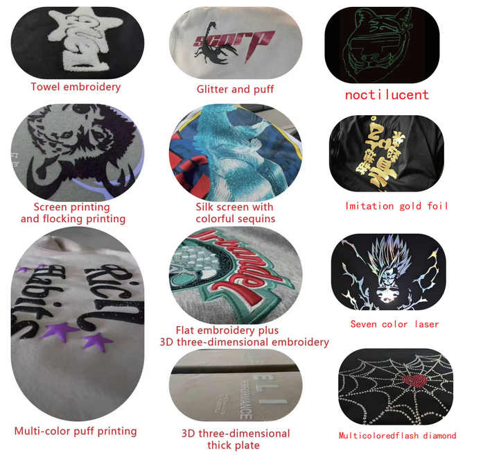 High Quality Custom DTG Silk Screen DTF Print Hip Hop Street Style T ...
