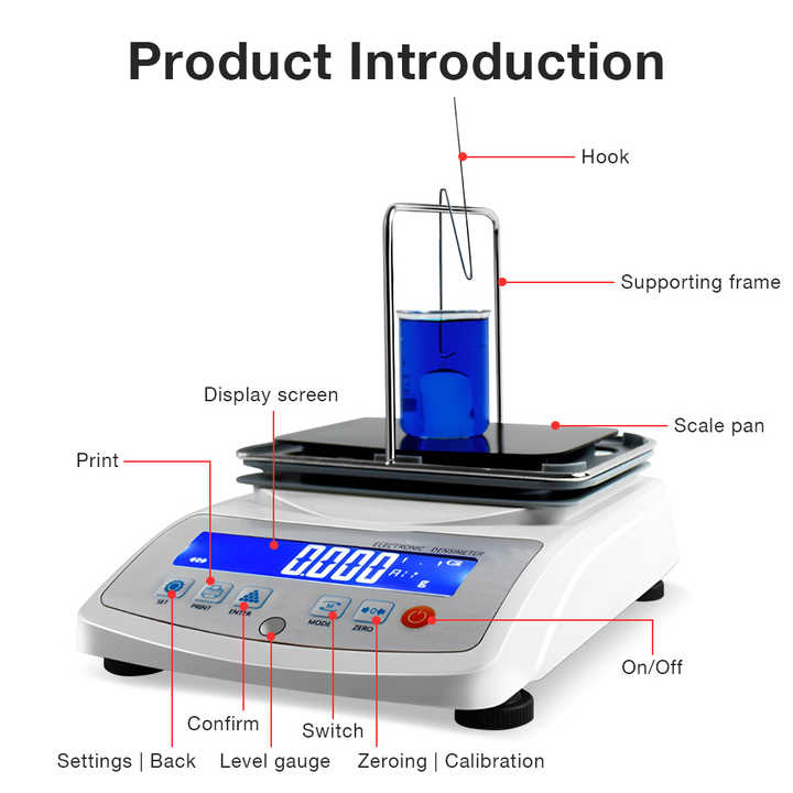 Laboratory Liquid Density Meter 300-1200g Urine Cosmetic Lotion ...