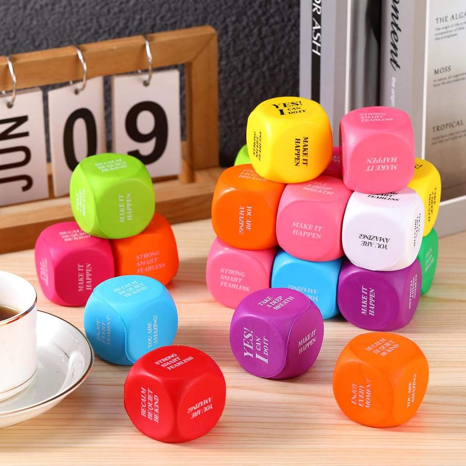 Custom Dice Pu Foam Dice Stress Relief Ball Soft 3cm 4cm 6cm PU ...