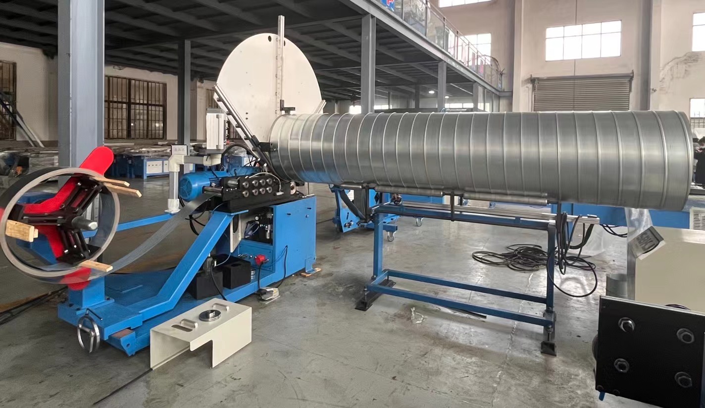 1500 Auto Sheet Spiral Duct Line Hvac Air Duct Spiro Tubeformer Machine ...