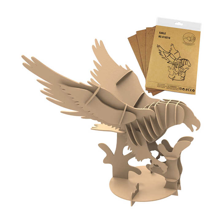 DIY oluklu yap-boz 3D karton Model seti kartal çocuklar için| Alibaba.com