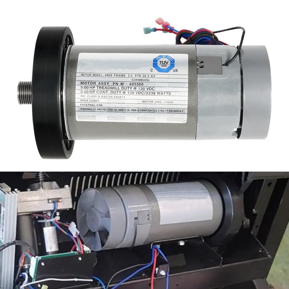 Treadmill DC Drive Motor 3.0 HP, 130 VDC, 2238 Watts for NordicTrack C ...