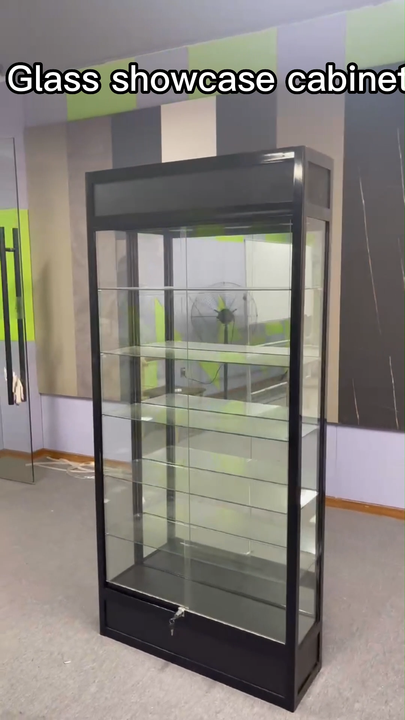KEWAY Custom Full Vision Glass Display Cabinet for Retail Store - Ideal ...