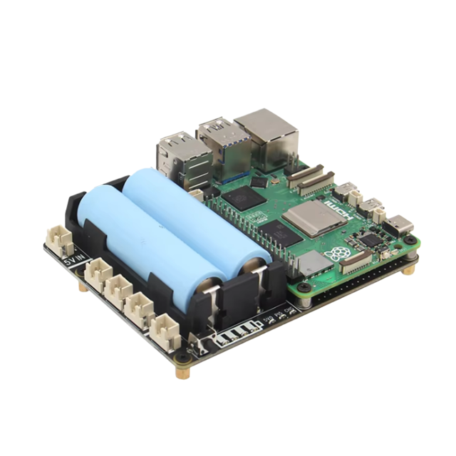WGZX Chipboard Geekworm Raspberry Pi 5 18650 Ups, X1201 V1.1 Power ...
