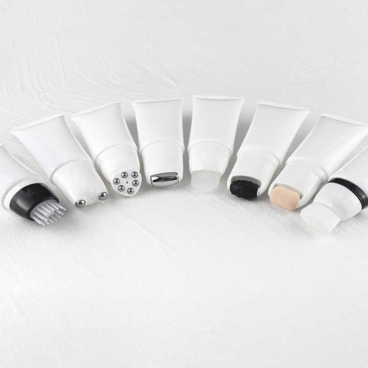 Cosmetic PE Plastic Tube 5 Roller Ball Applicator 50ml/100ml Massage ...