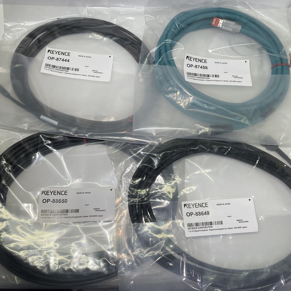 Japan KEYENCE OP-87458 Ethernet Cable (M12 4-pin / RJ45) NFPA79 ...
