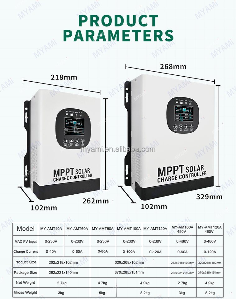 Myami MPPT Solar Charge Controllers - Efficient & Reliable