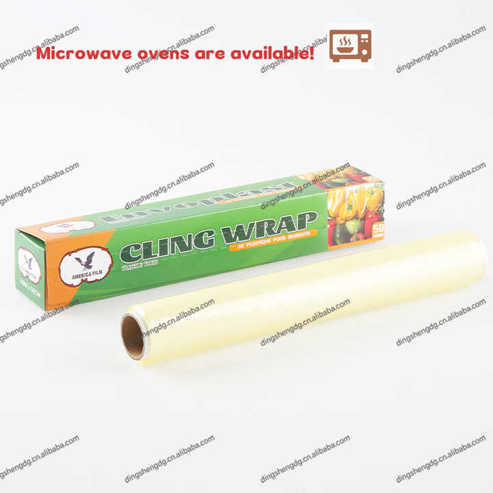 Clear PVC Food Wrap Film for Food Preservation Stretch Cling Film Roll ...