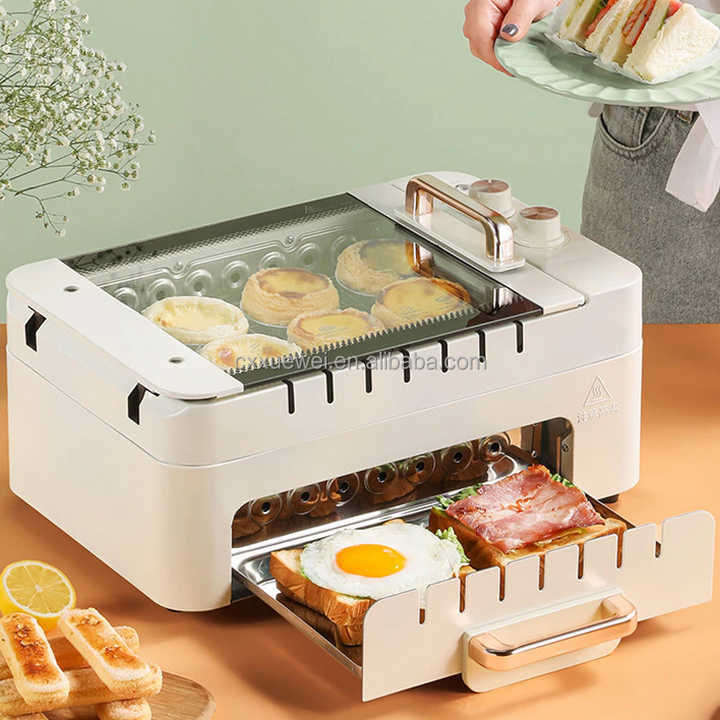 3 in 1 Electric BBQ Kebab Grill Machine - Smokeless & Efficient