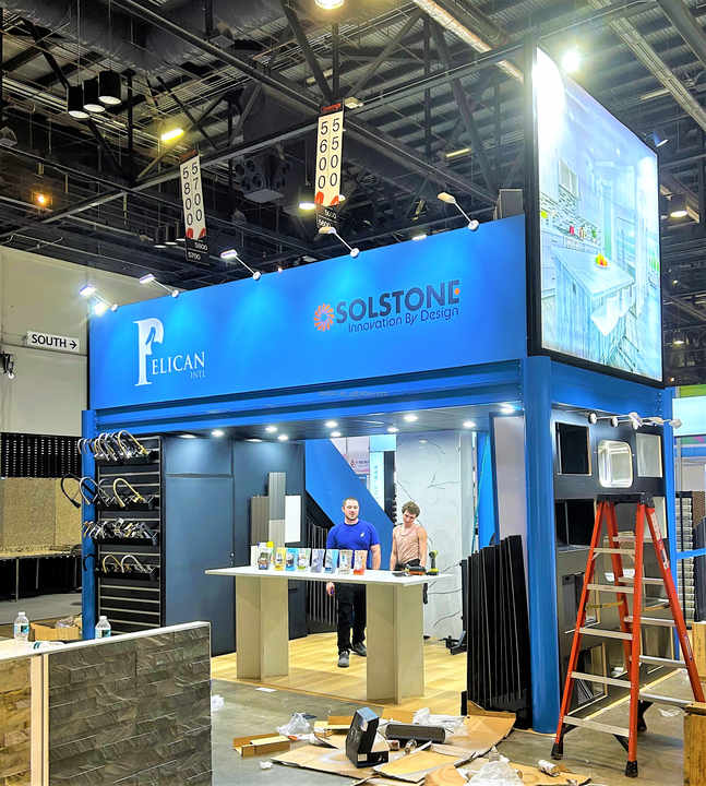 Customizable Double Story Exhibition Stand - Reusable Aluminum