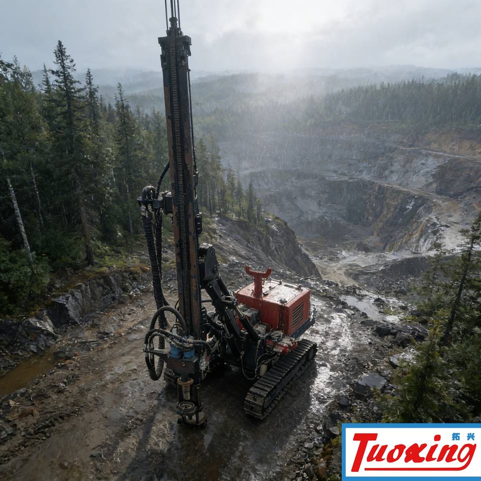 DTH Drill 40m Tuoxing KP-5 With Mud Pump for Iron Ore Blasting| Alibaba.com