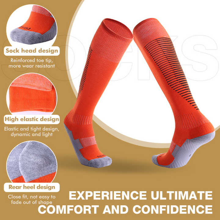 Custom Knee High Football Socks - Thickened Terry Sports Socks