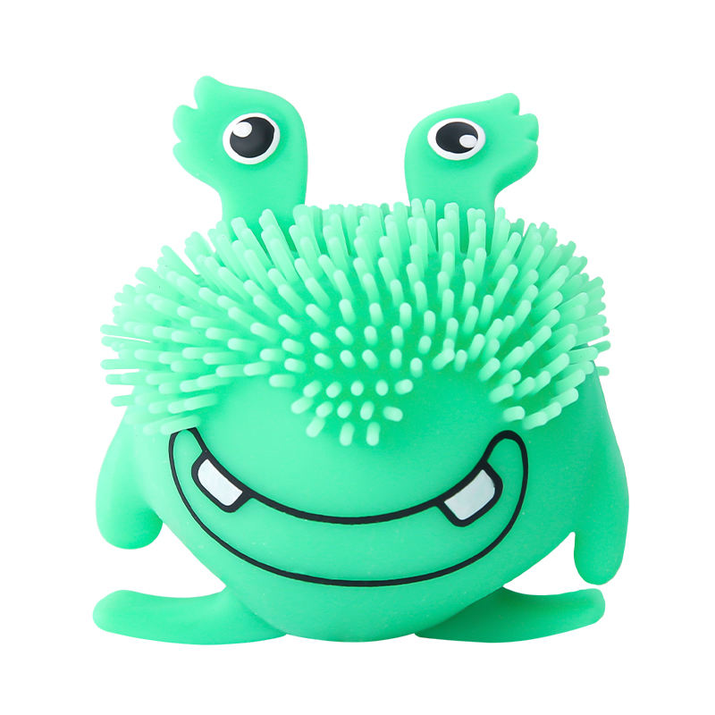 2025 Hot Sales OEM Light up Cute Happy Monster Squeeze Fidget Sensory ...