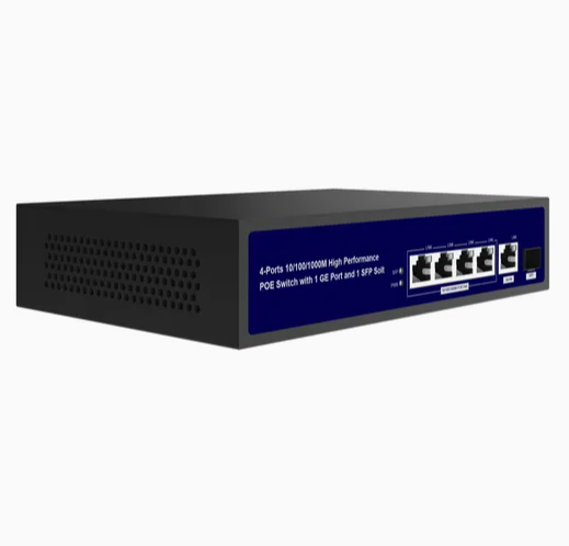 4 Ports Gigabit with SFP Fiber Port Unmanaged Poe Switch| Alibaba.com