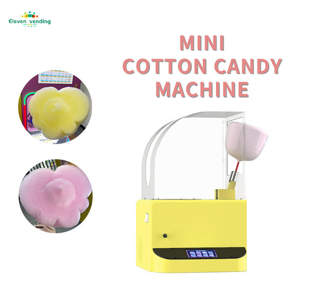 Eleven Vending - Small Industrial Portable Robot Cotton Candy Vending ...