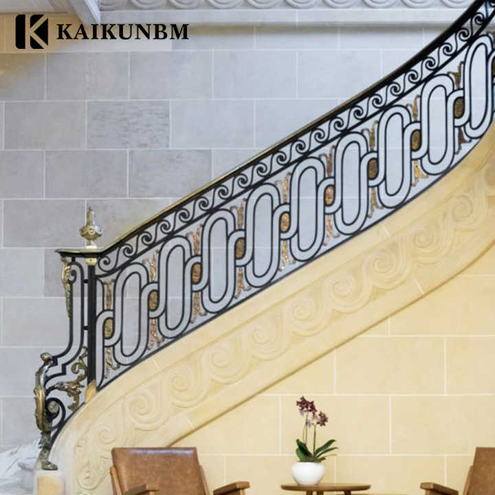 Roman Spiral Staircase Wrought Iron Railing Outdoor Terrace Stair ...