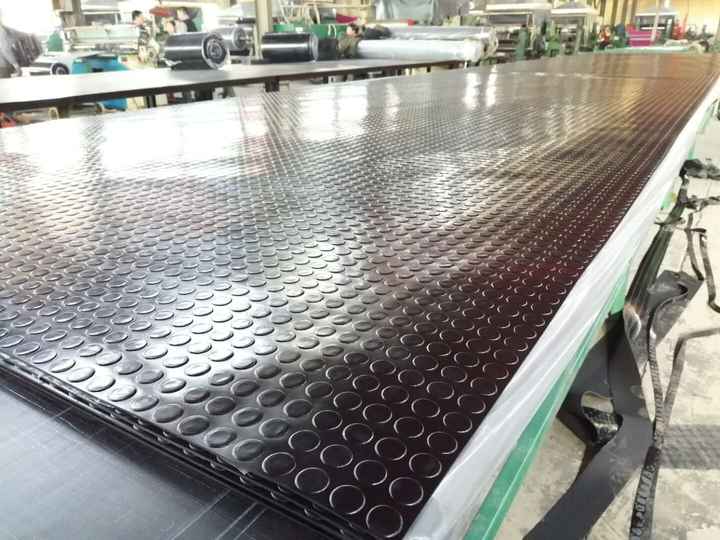 Round Dot Rubber Sheet Flooring - Durable Outdoor Solutions