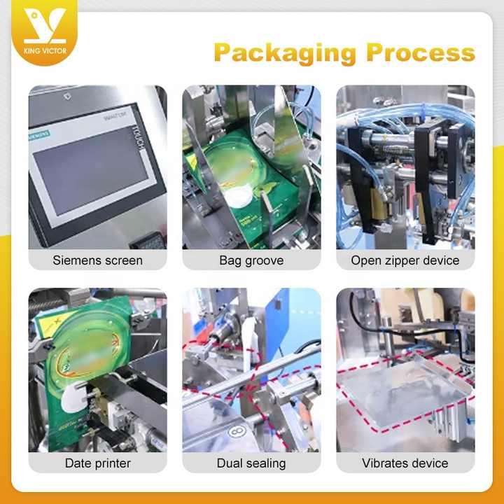 Automatic doypack stand up pouch packing machine instant coffee powder ...