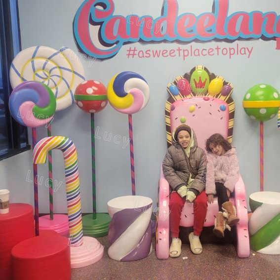 giant candy cane lollipops/candyland dessert display/large candy cane ...