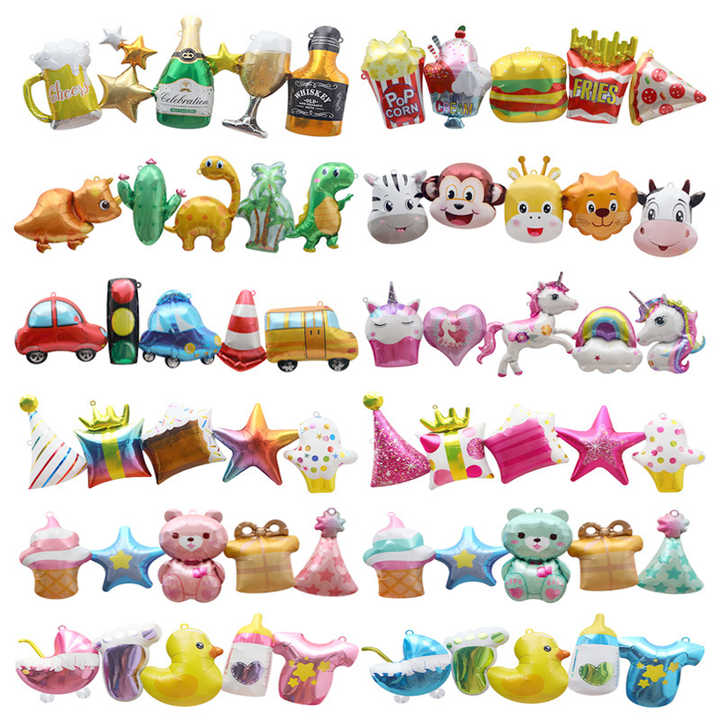 Newest Conjoined Animal Dinosaur Duck Foot Bottle Clothes Foil Balloons ...