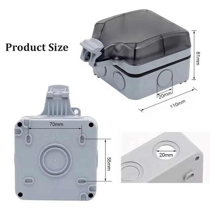 Tuya Smart Weatherproof Outdoor Remote Control Switch 16a - Oem