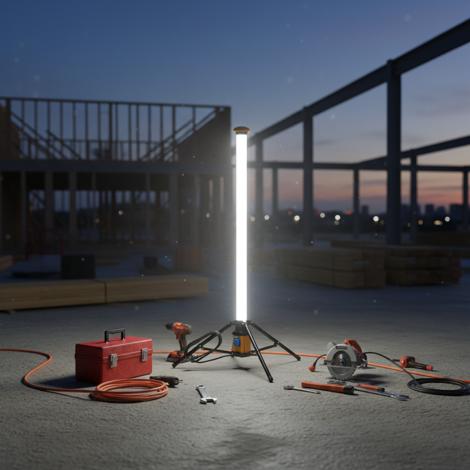 Mainpower LED Tower Light Dimmable Portable IP65 Waterproof Workshop ...