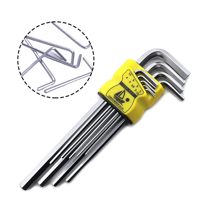 9 Pieces Square Head Hex Wrench Set Allen Wrench Set Ball Head Ball ...