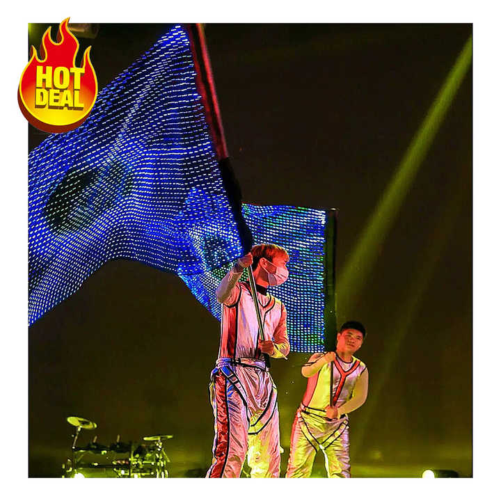 Outdoor Waterproof Custom LED Textile Screen for Drone Events