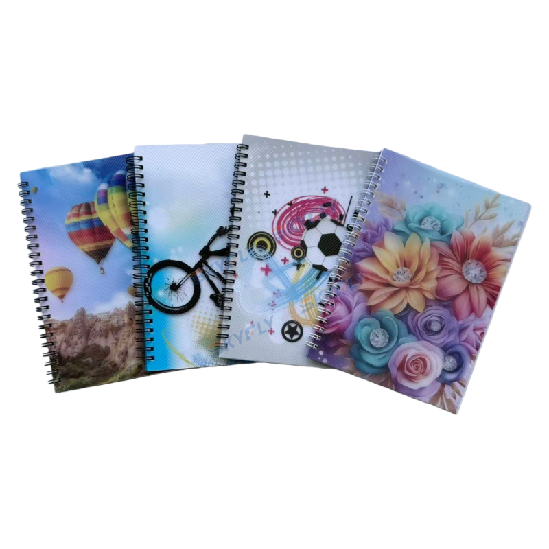 Premium Twill PP Cover Spiral Binding Notebook, Multi-Design Spiral ...