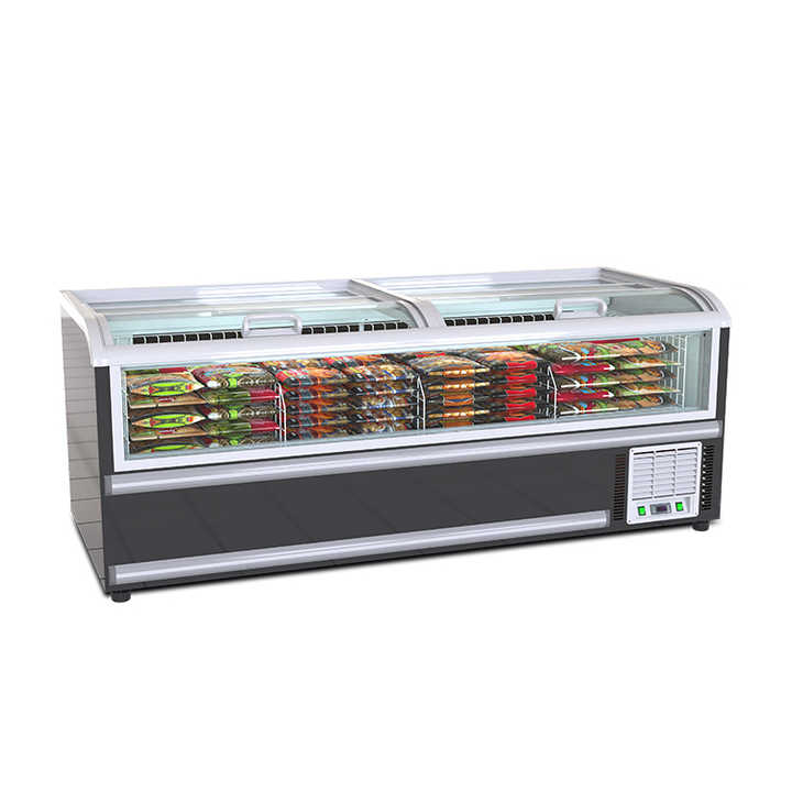 Commercial Fridges Island Freezer Supermarket Refrigeration Deep Ice ...