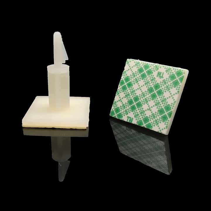 20*20mm Self-Adhesive Nylon Spacer Support - 4mm Hole