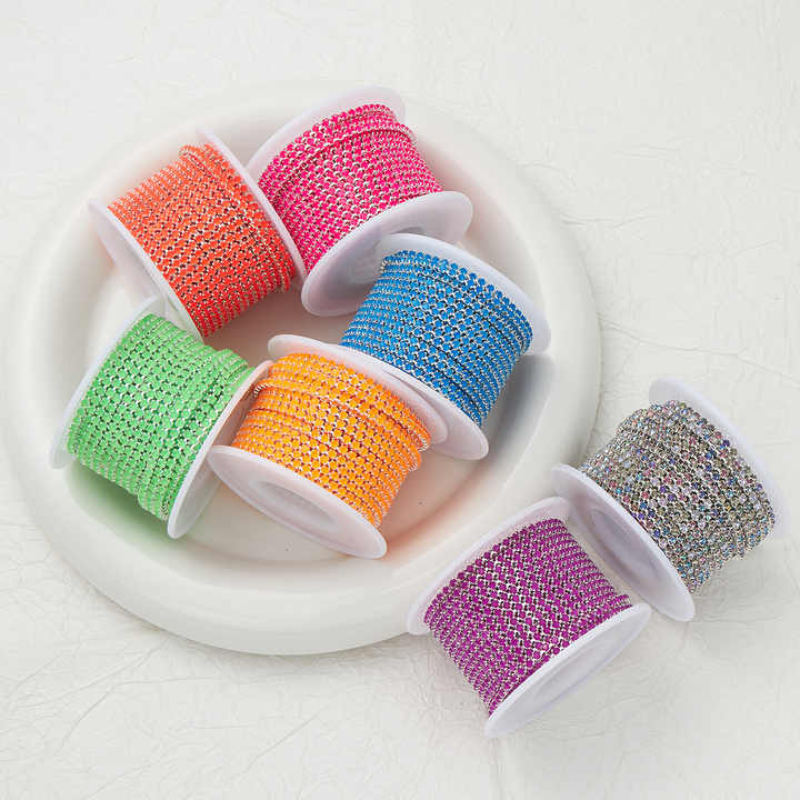 Neon Rhinestone Dense Claw Chain for DIY Mobile Phones or Wedding ...