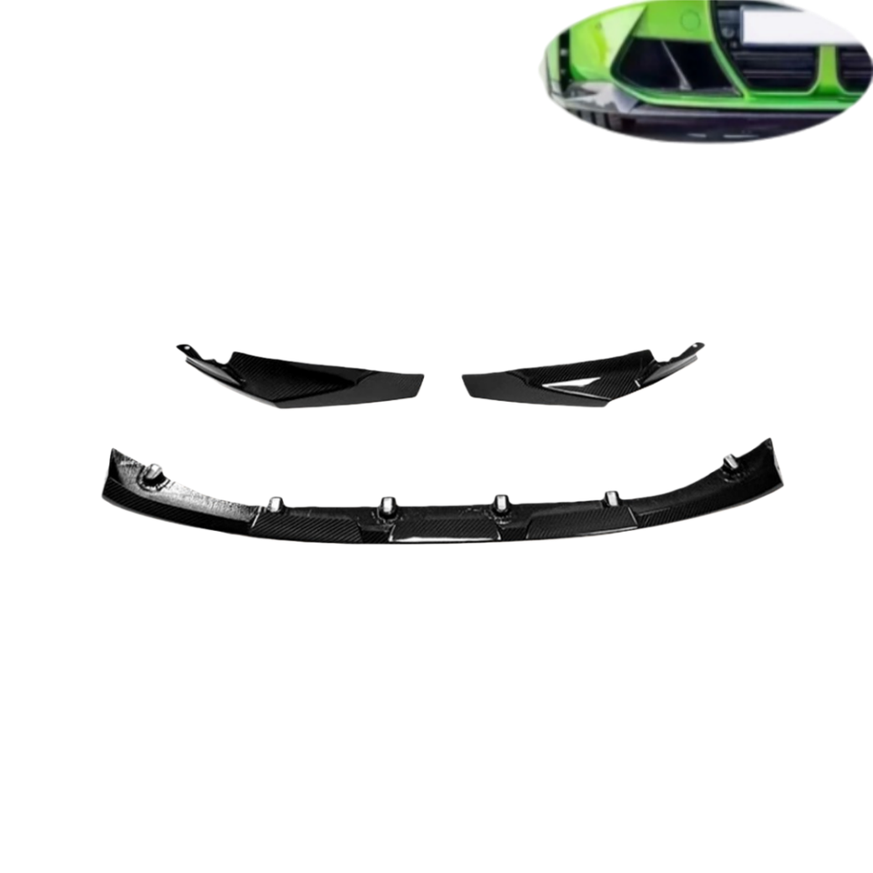 For BMW M3 G80 G81 M4 G82 G83 20-24 Carbon MP Style Front Bumper Lip ...