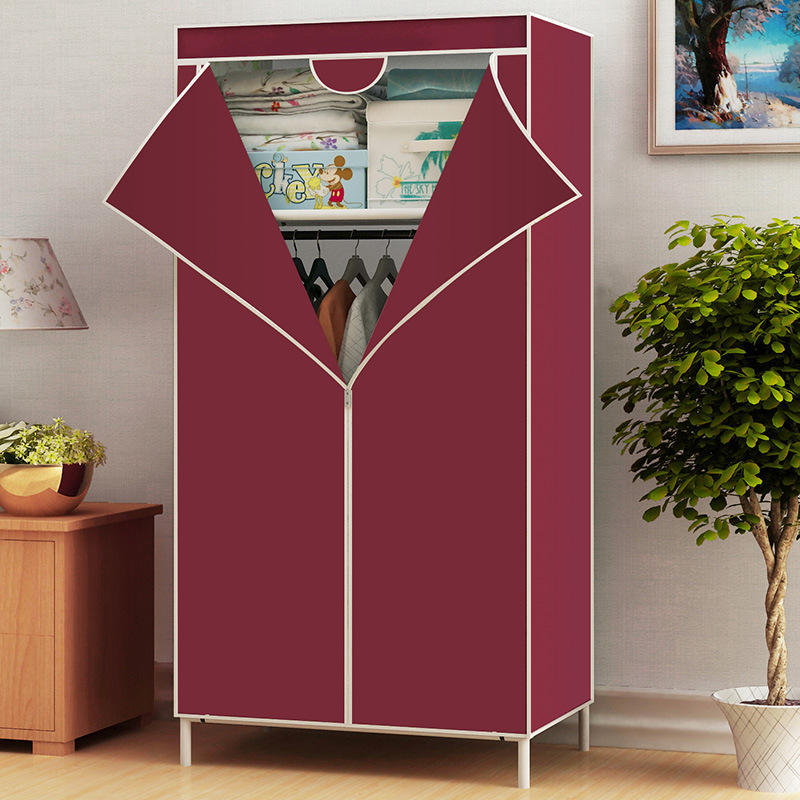 Simple Modern Stylish Home Wardrobe with Dust-proof Cover Fabric Lining ...